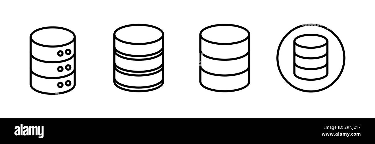 Database Icon Vector Server Icon Storage Stock Vector Image And Art Alamy
