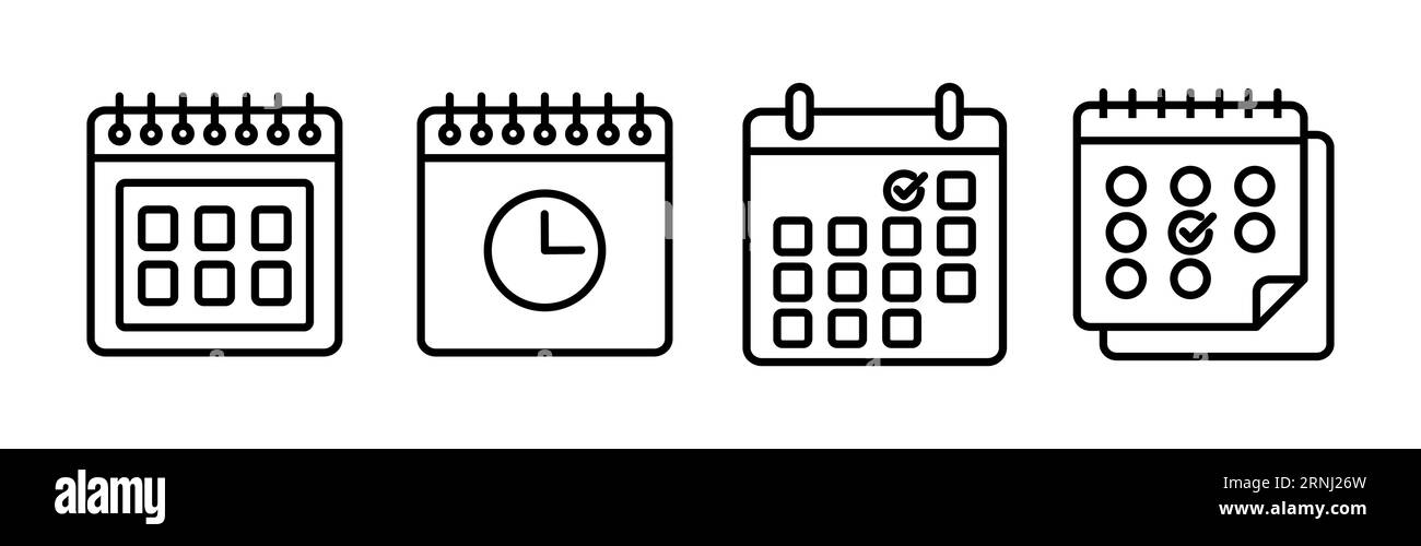 calendar icon vector. Calender symbol Stock Vector Image & Art - Alamy