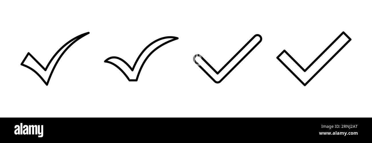 check icon vector. check mark icon. check list button icon Stock Vector Image & Art - Alamy