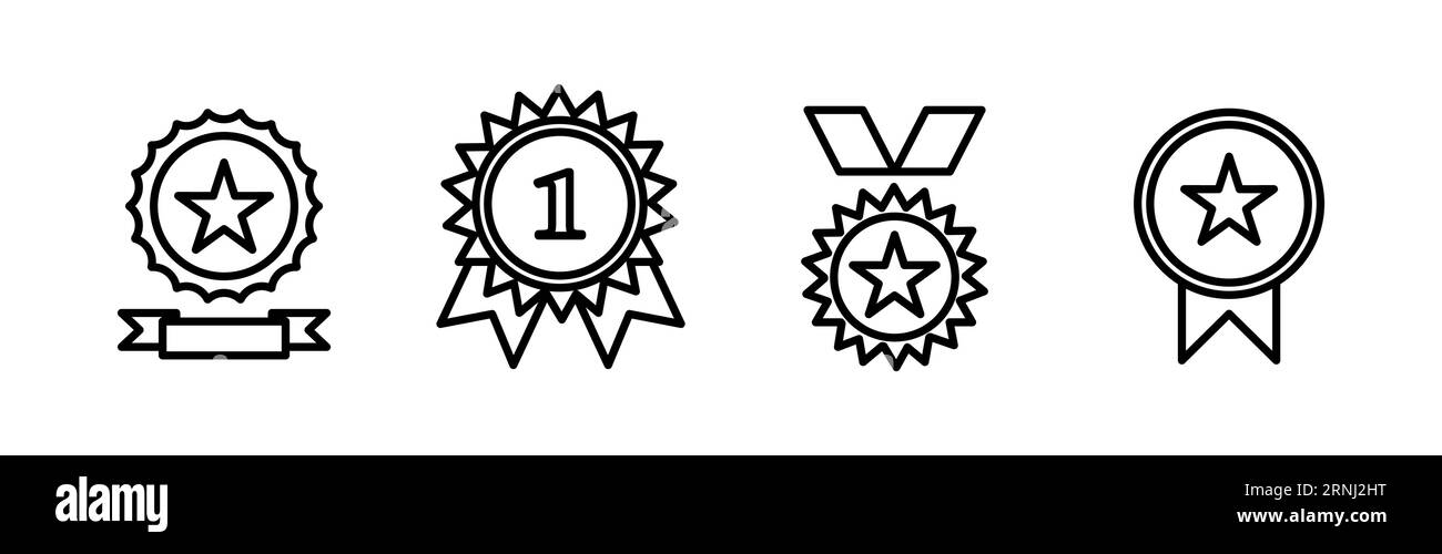 Achieve icon vector. medal icon vector. award. Certificate. approved ...