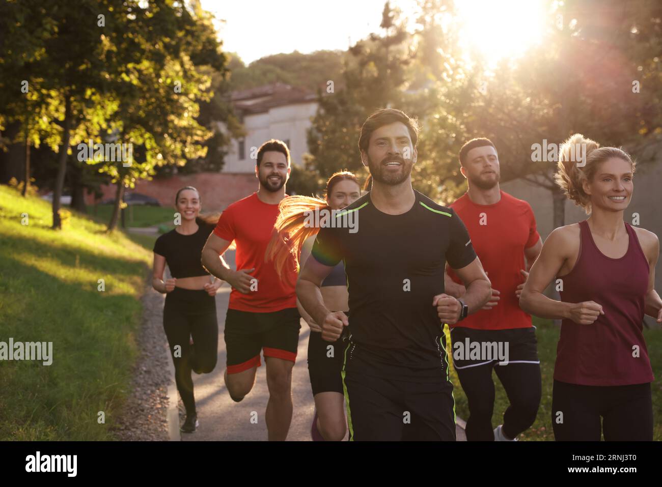 People Running Outside