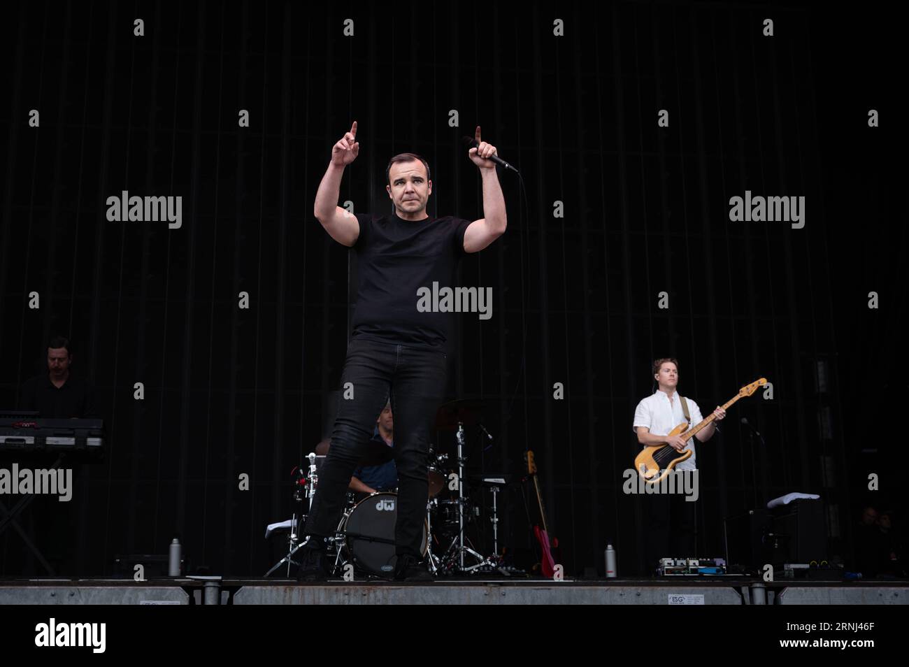 Photographs of Samuel T Herring of Future Islands performing at Connect ...