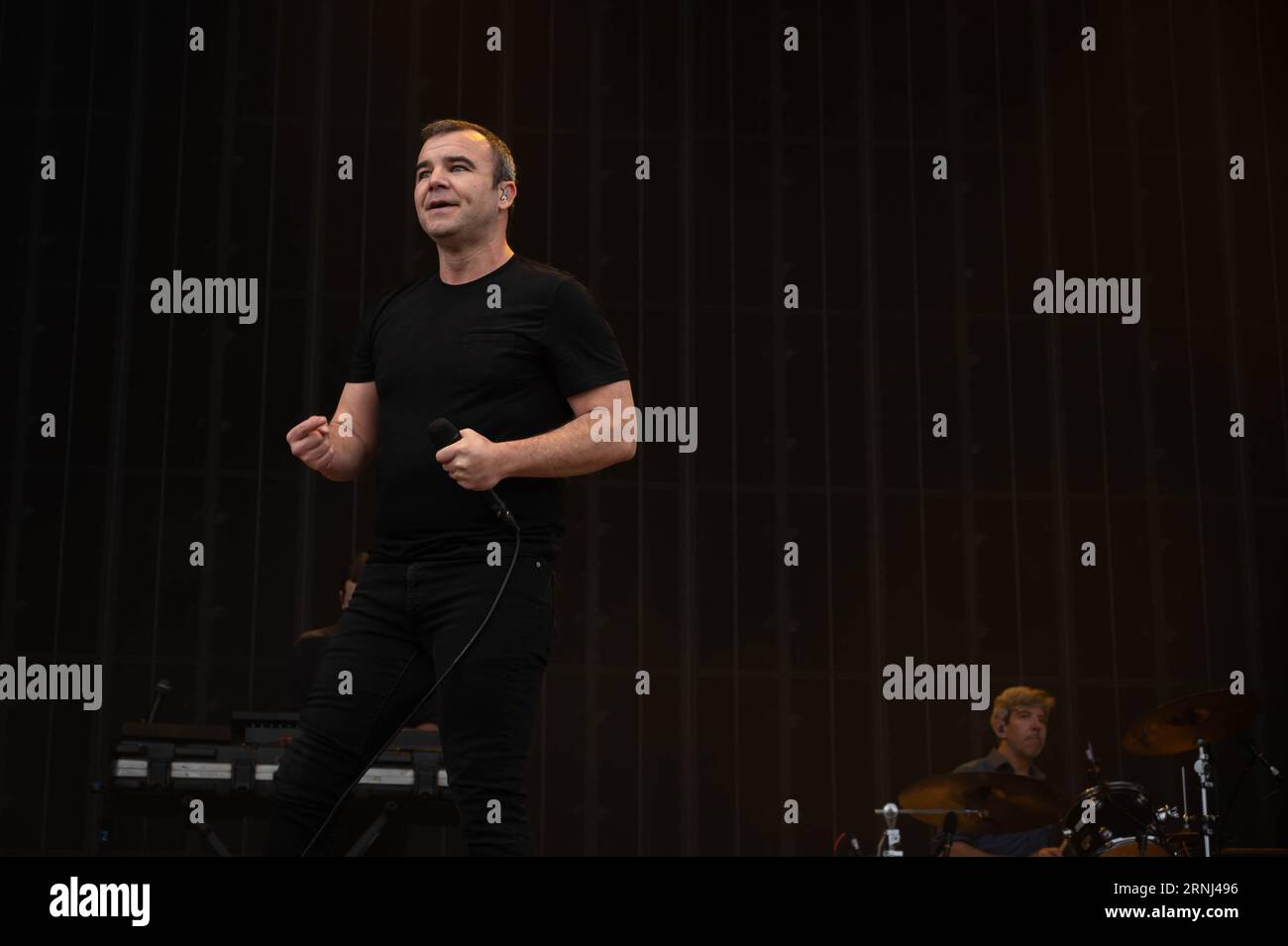 Photographs of Samuel T Herring of Future Islands performing at Connect ...
