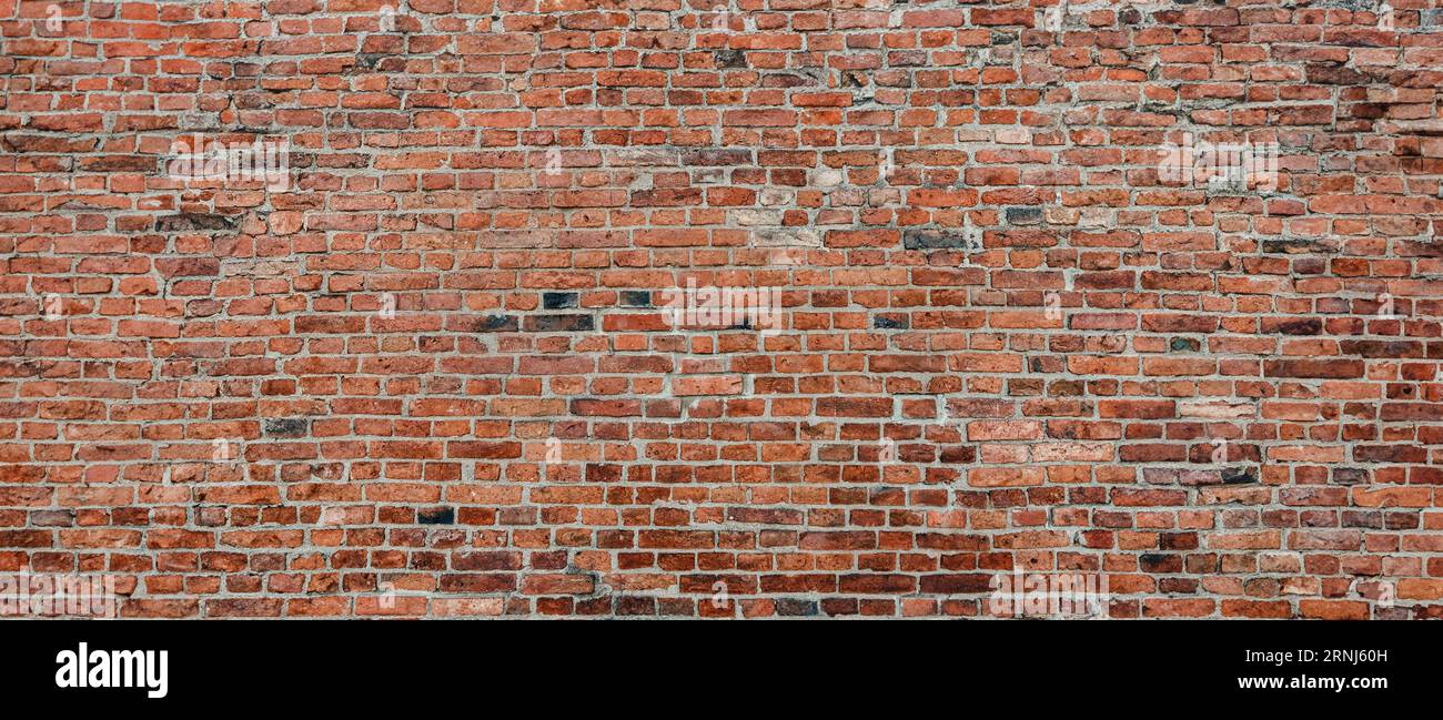 Old brick wall as background, banner design Stock Photo - Alamy