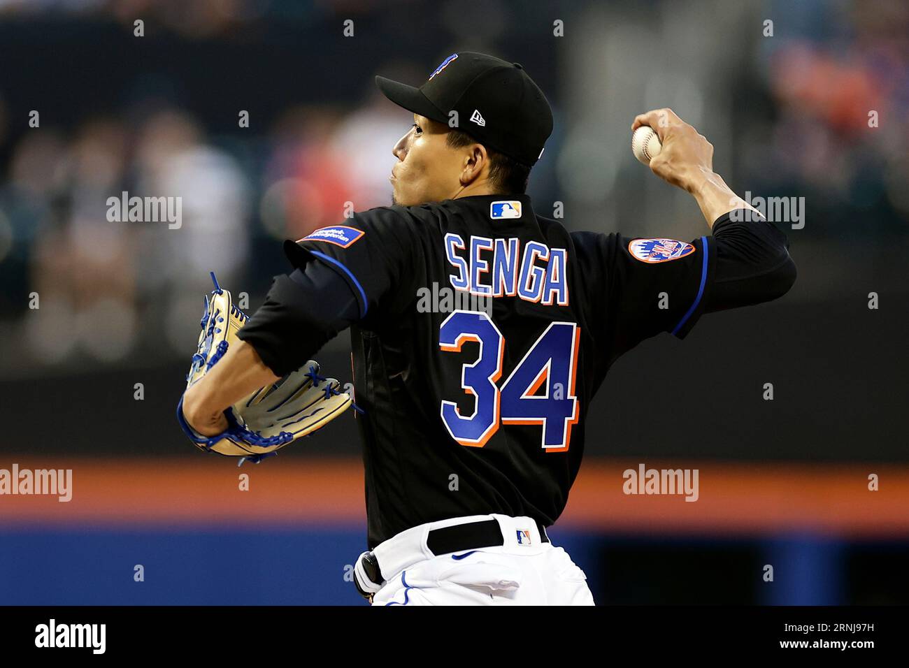 New York Mets starting pitcher Kodai Senga, of Japan, pitches against ...