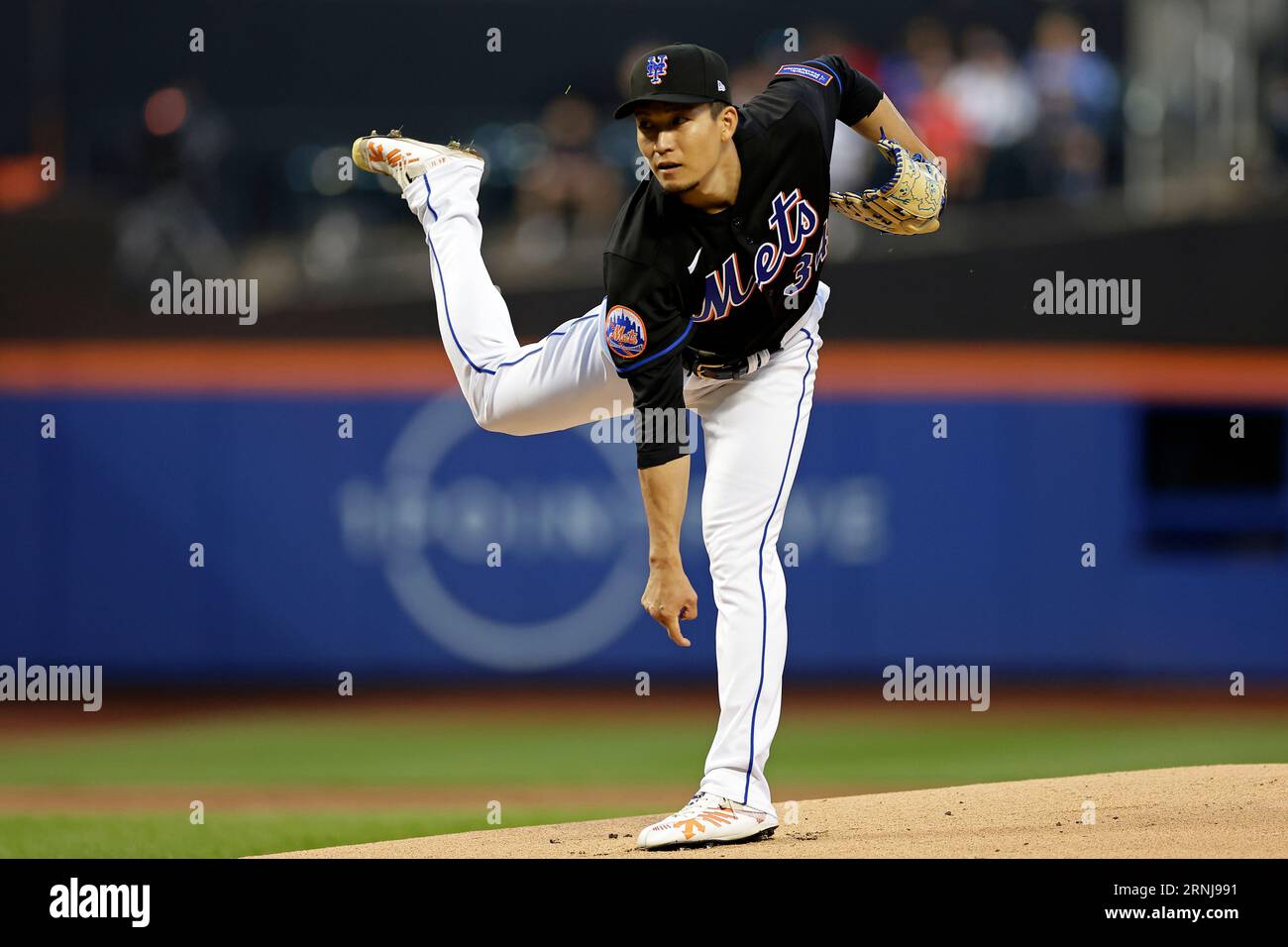 New York Mets starting pitcher Kodai Senga, of Japan, pitches against ...