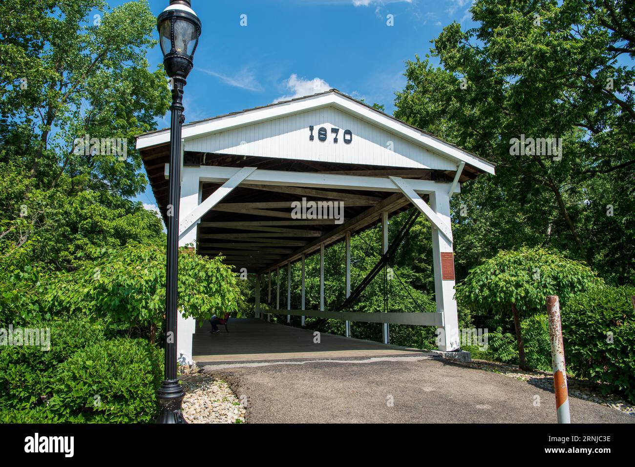 Bridge # 35-57-01 This bridge, built 1870, uses an inverted bowstring ...