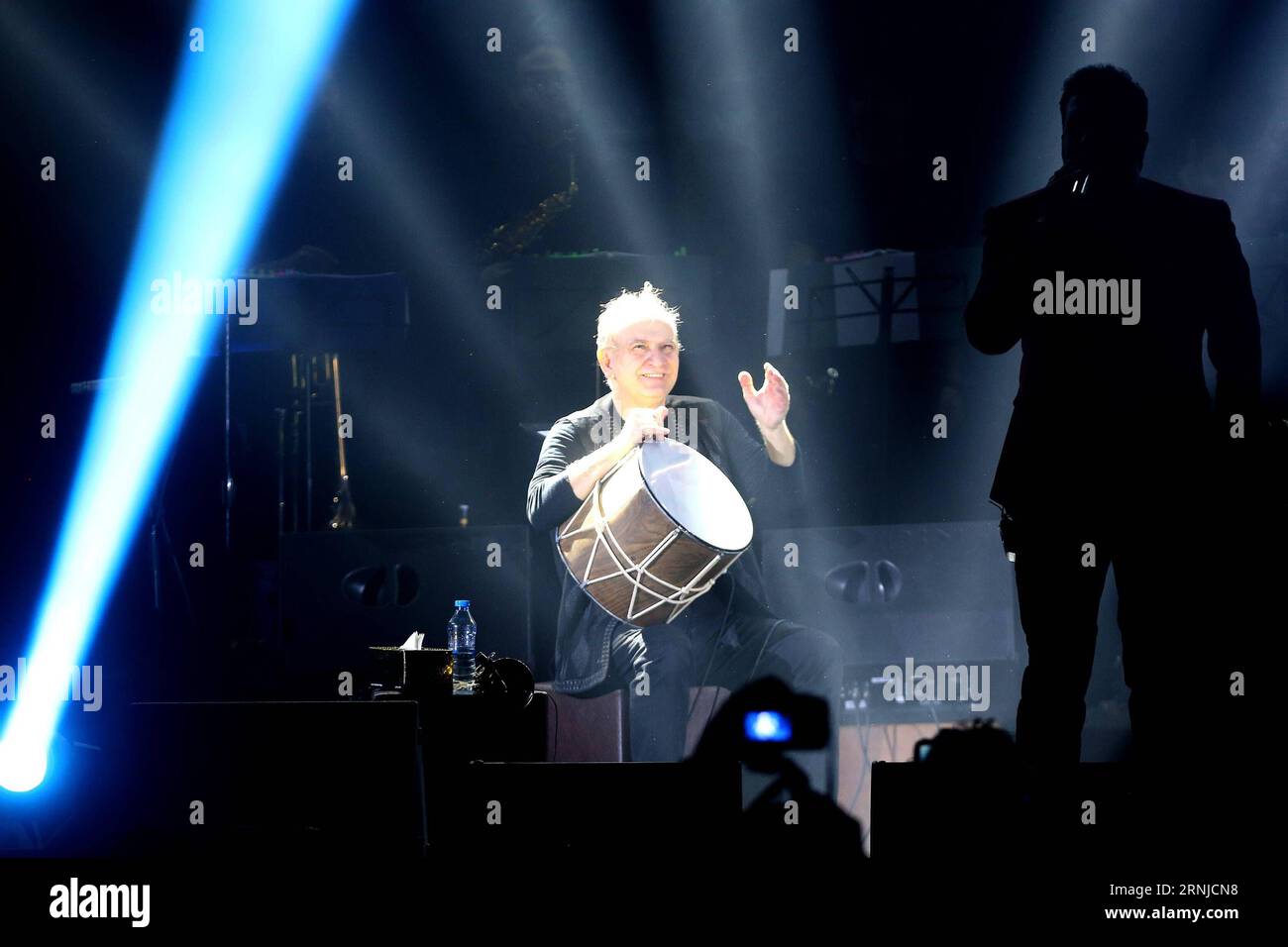 An Iranian musician performs at a pop concert during the 32nd Fadjr ...