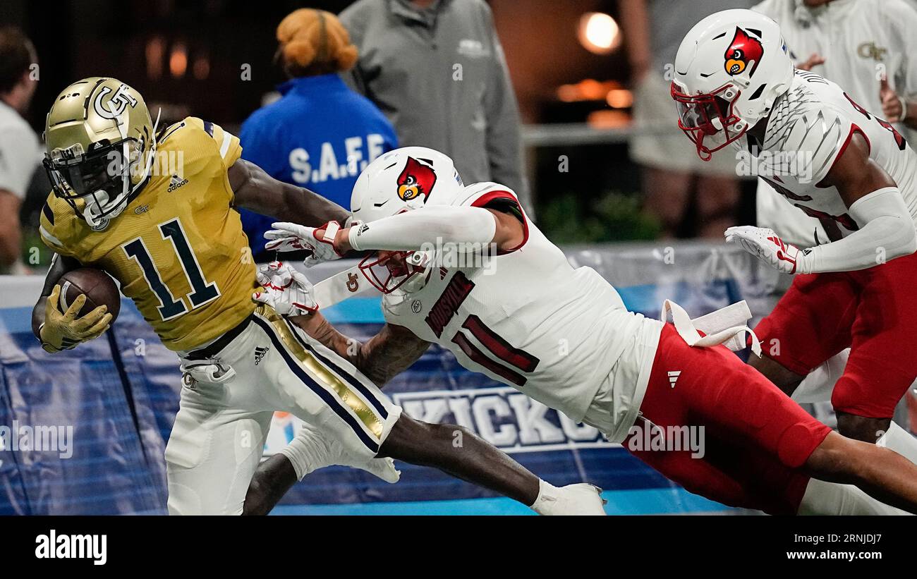 Georgia Tech running back Jamal Haynes (11) runs against Louisville ...