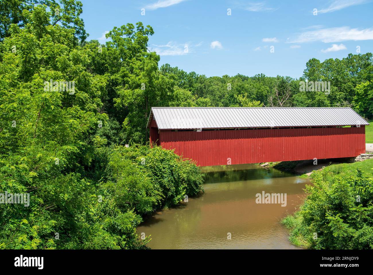 Stevenson Road Covered Bridge in Xenia Township was built in 1877 and ...
