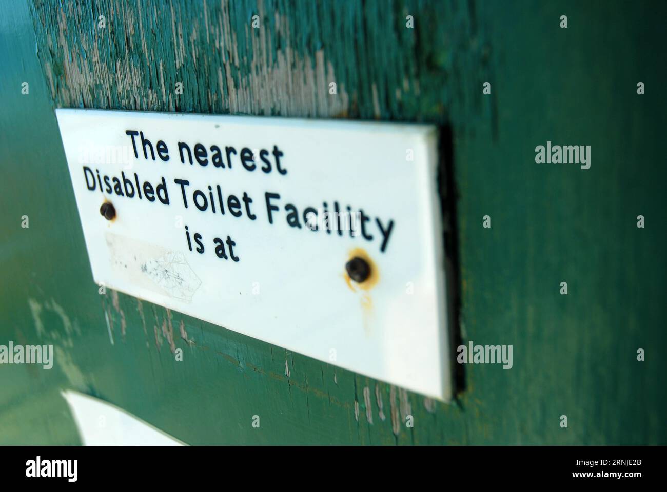 The nearest disabled toilet sign, Isle of Wight, Shanklin, Hampshire ...