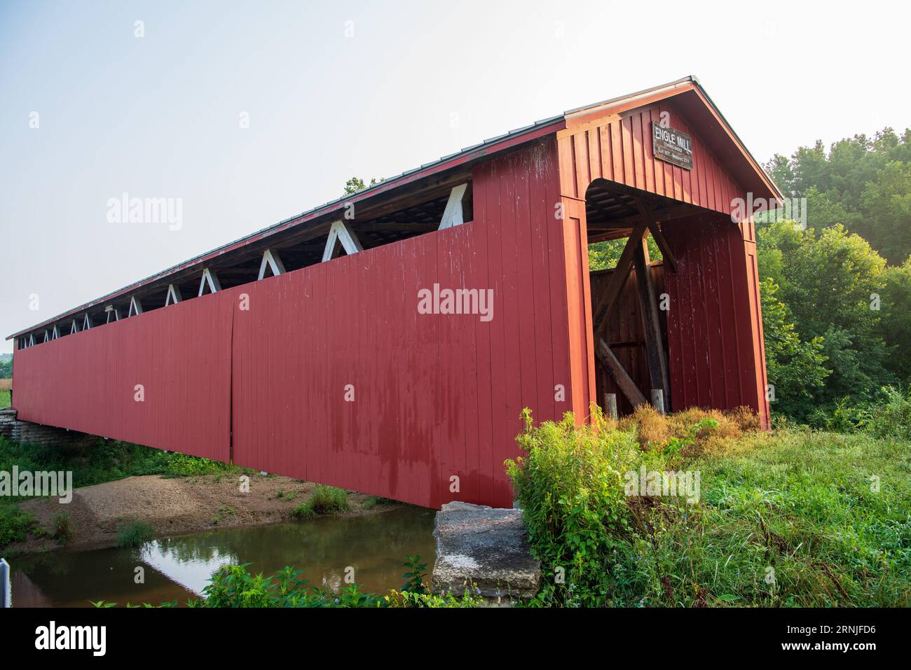 Engle mill covered bridge hi-res stock photography and images - Alamy