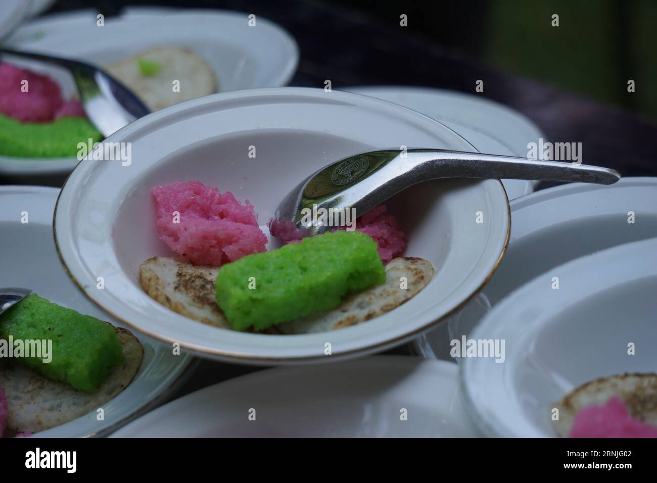 Dawet serabi for buyers at a traditional market. It's traditional ...