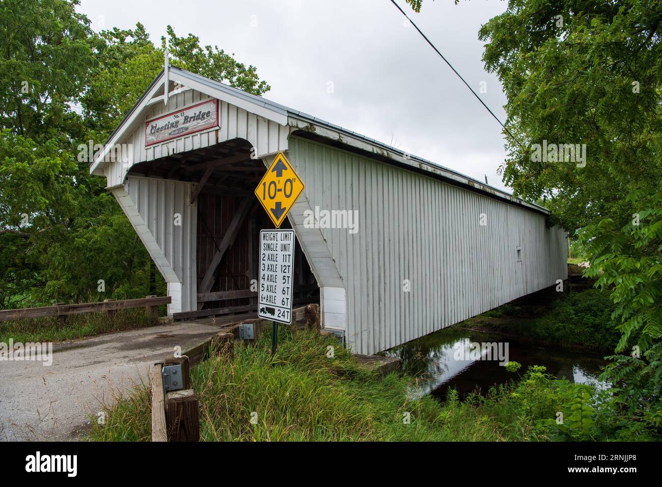 Bridge # 35-68-13 The Geeting Covered Bridge, also known as Geeting ...