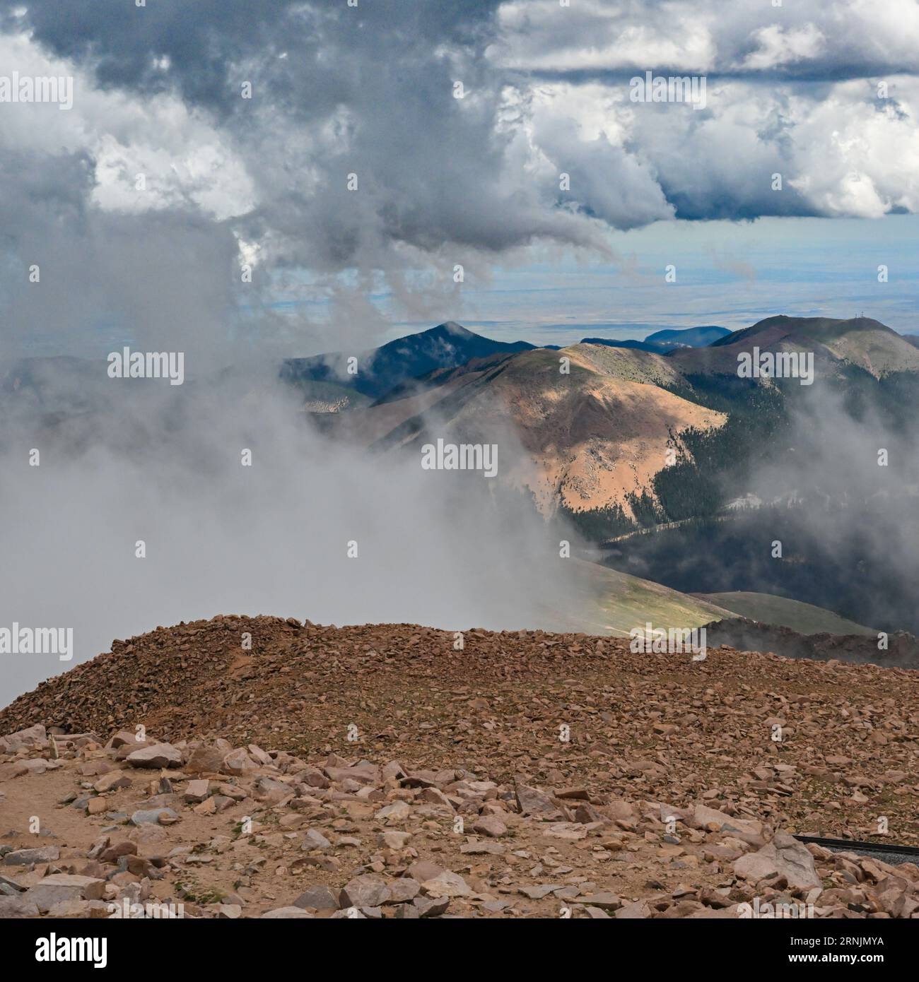 Pikes Peak Mountain Colorado Stock Photo - Alamy