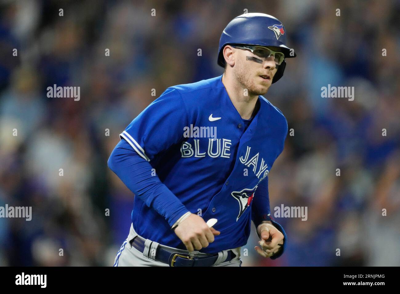 Toronto Blue Jays' Danny Jansen circles the bases after hitting a two ...