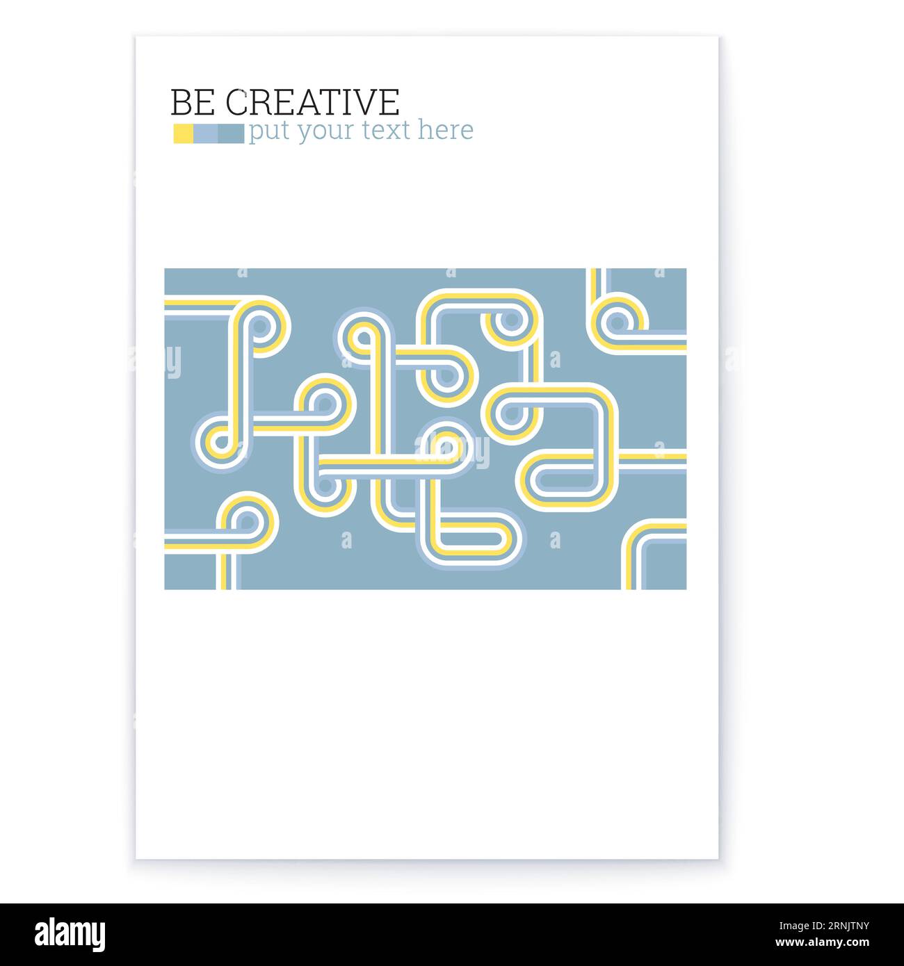 Vector poster and banner template featuring retro abstract pattern ...