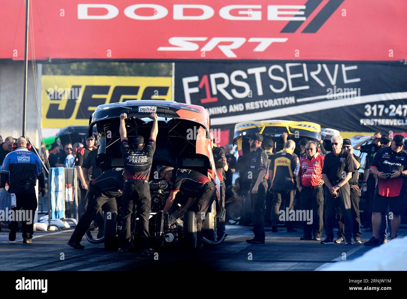 INDIANAPOLIS, IN - SEPTEMBER 01: Cruz Pedregon (6 FC) Dodge Charger SRT ...