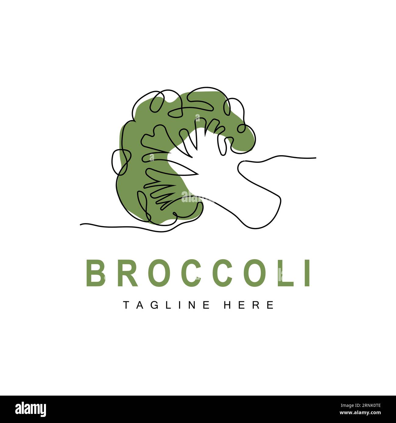 Broccoli Logo Design, Green Vegetable Vector, Broccoli Wallpaper ...