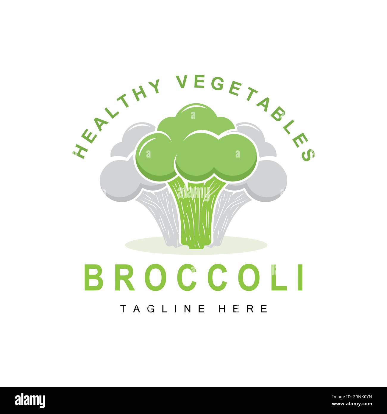 Broccoli Logo Design, Green Vegetable Vector, Broccoli Wallpaper ...