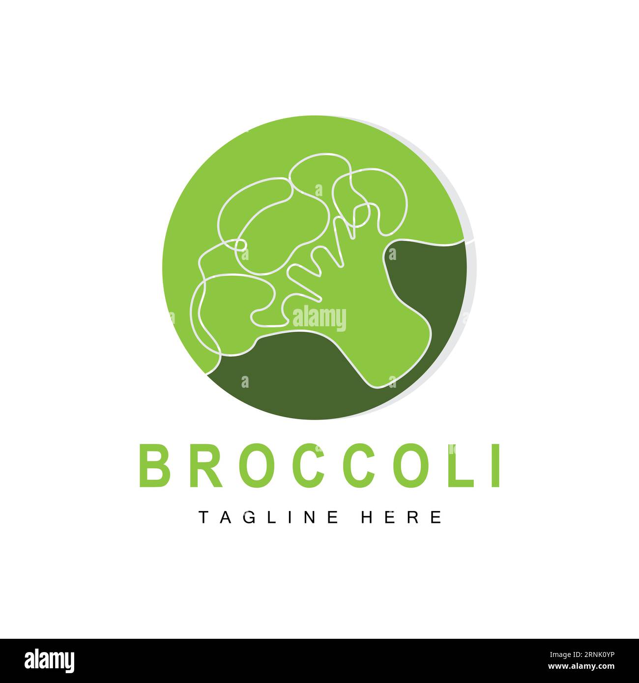 Broccoli Logo Design, Green Vegetable Vector, Broccoli Wallpaper ...