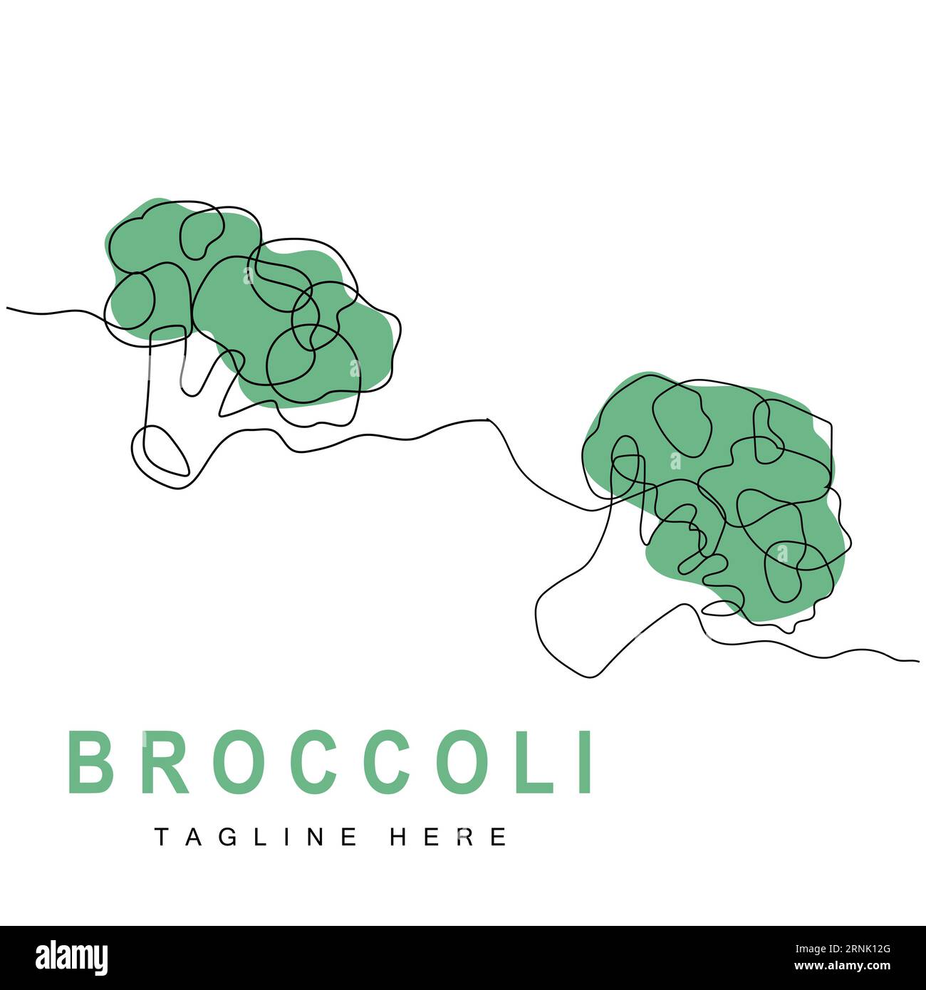 Broccoli Logo Design, Green Vegetable Vector, Broccoli Wallpaper, Vegetable Supermarket ...