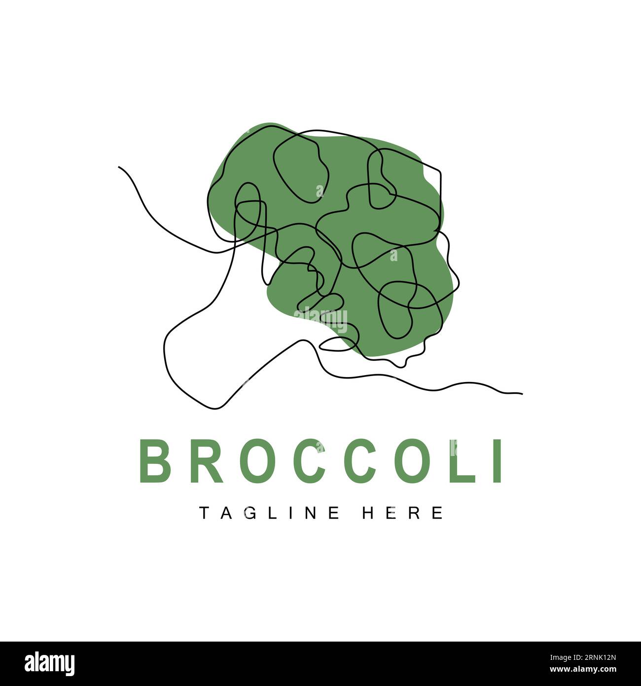 Broccoli Logo Design, Green Vegetable Vector, Broccoli Wallpaper ...