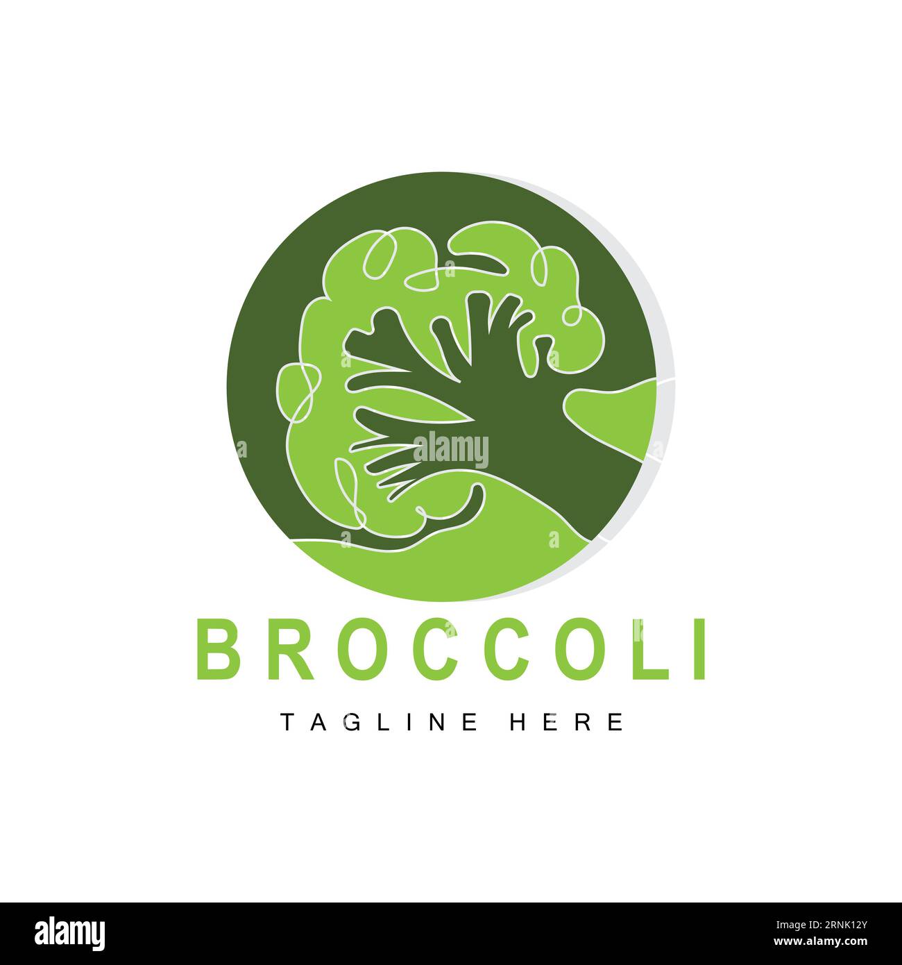 Broccoli Logo Design, Green Vegetable Vector, Broccoli Wallpaper ...