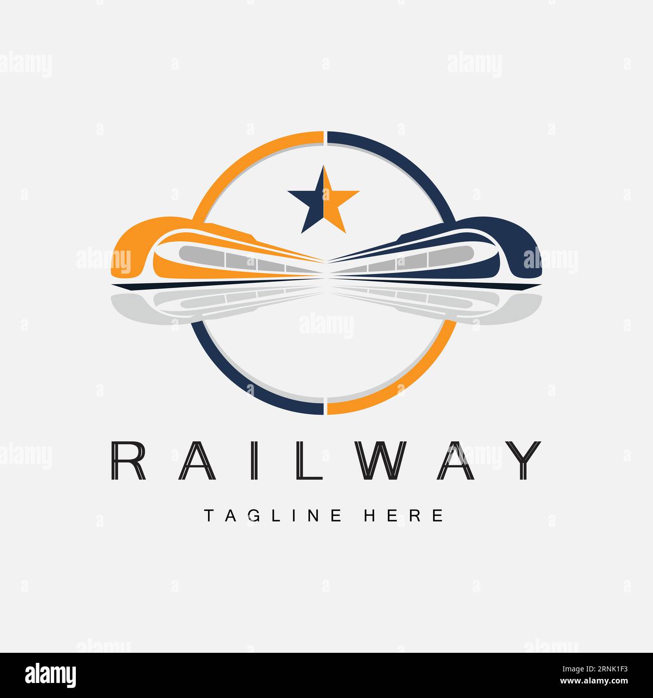 Train Logo Design. Fast Train Track Vector, Fast Transport Vehicle ...