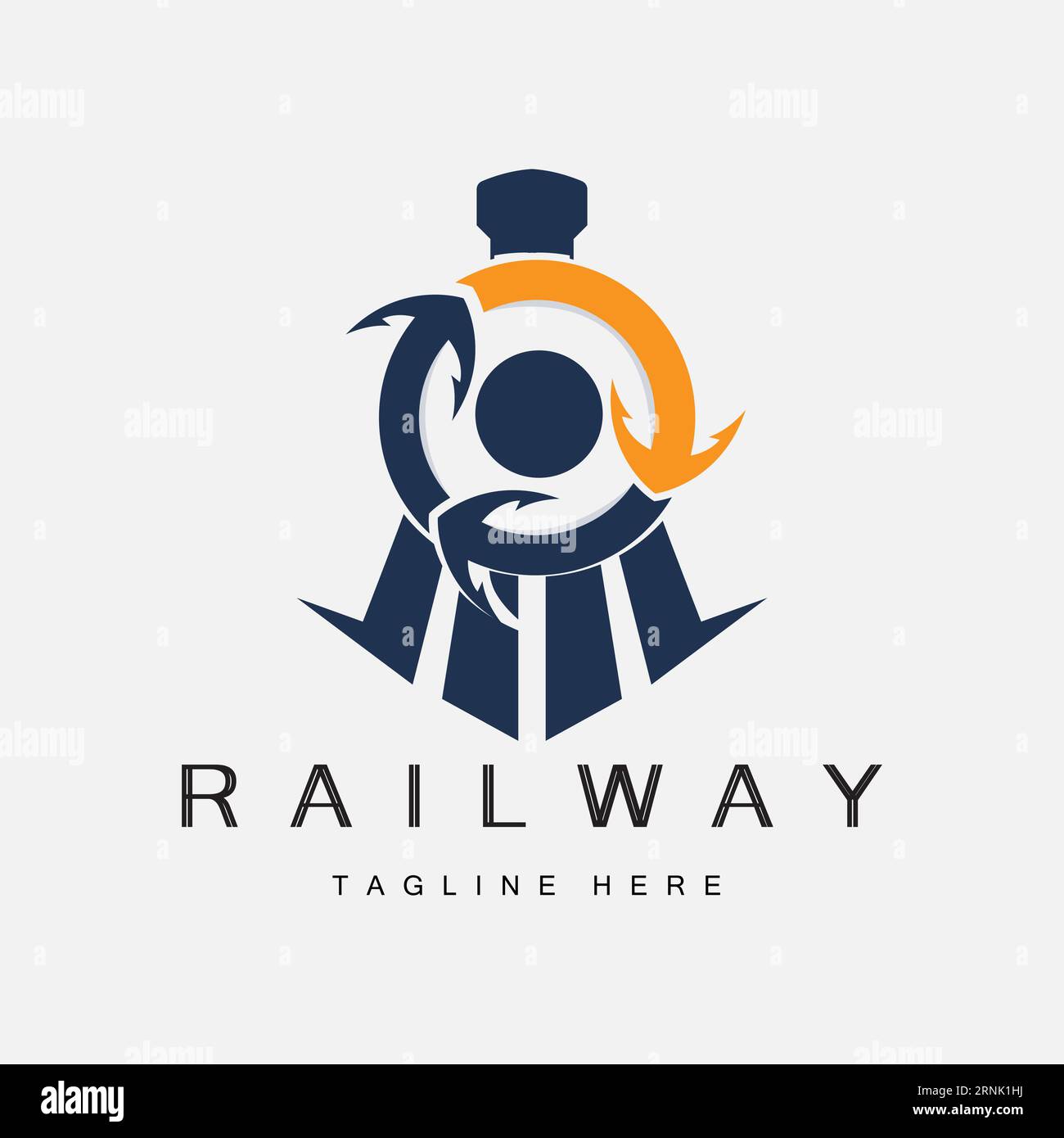 Train Logo Design Fast Train Track Vector Fast Transport Vehicle Illustration Stock Vector 