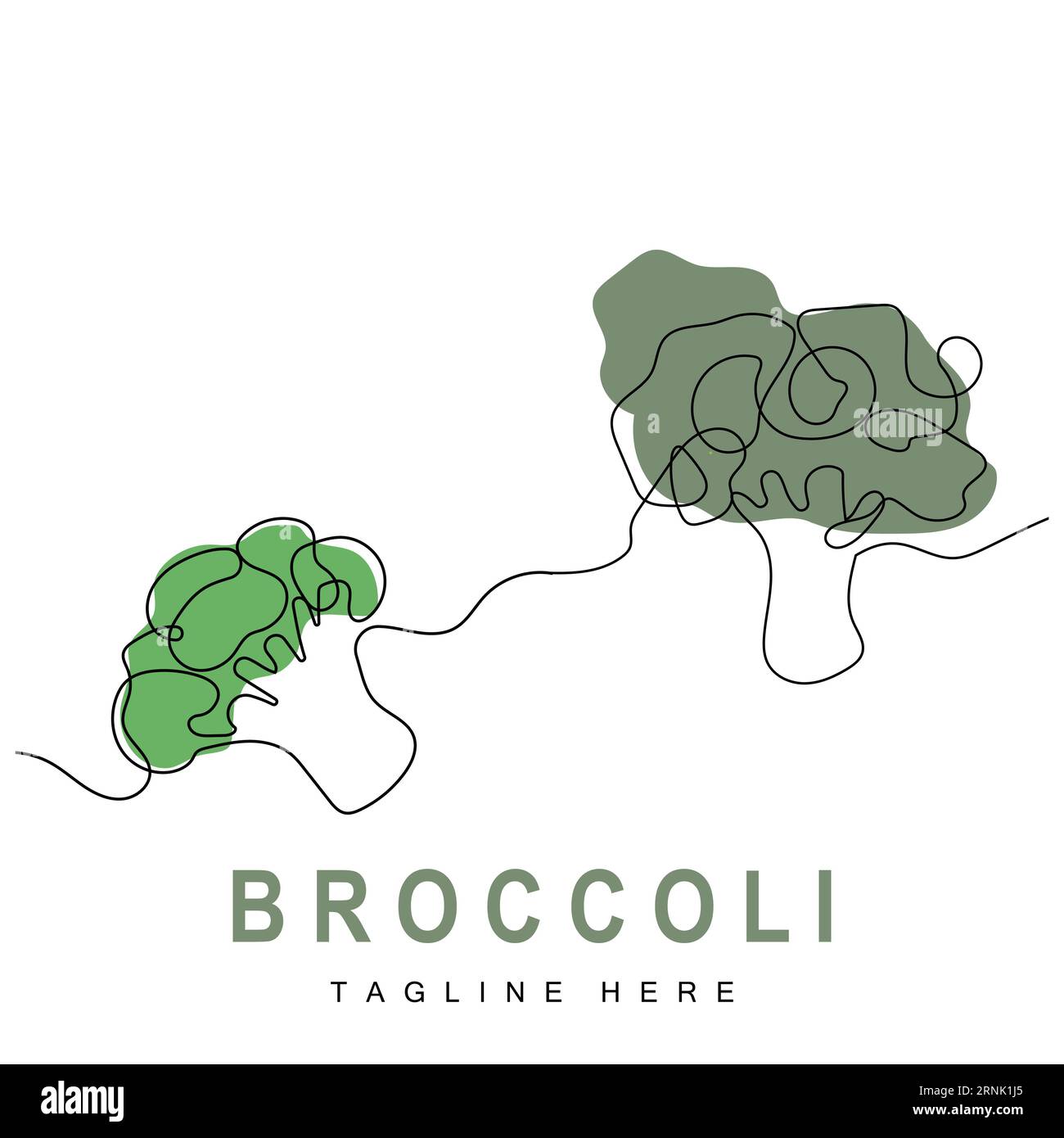 Broccoli Logo Design, Green Vegetable Vector, Broccoli Wallpaper ...