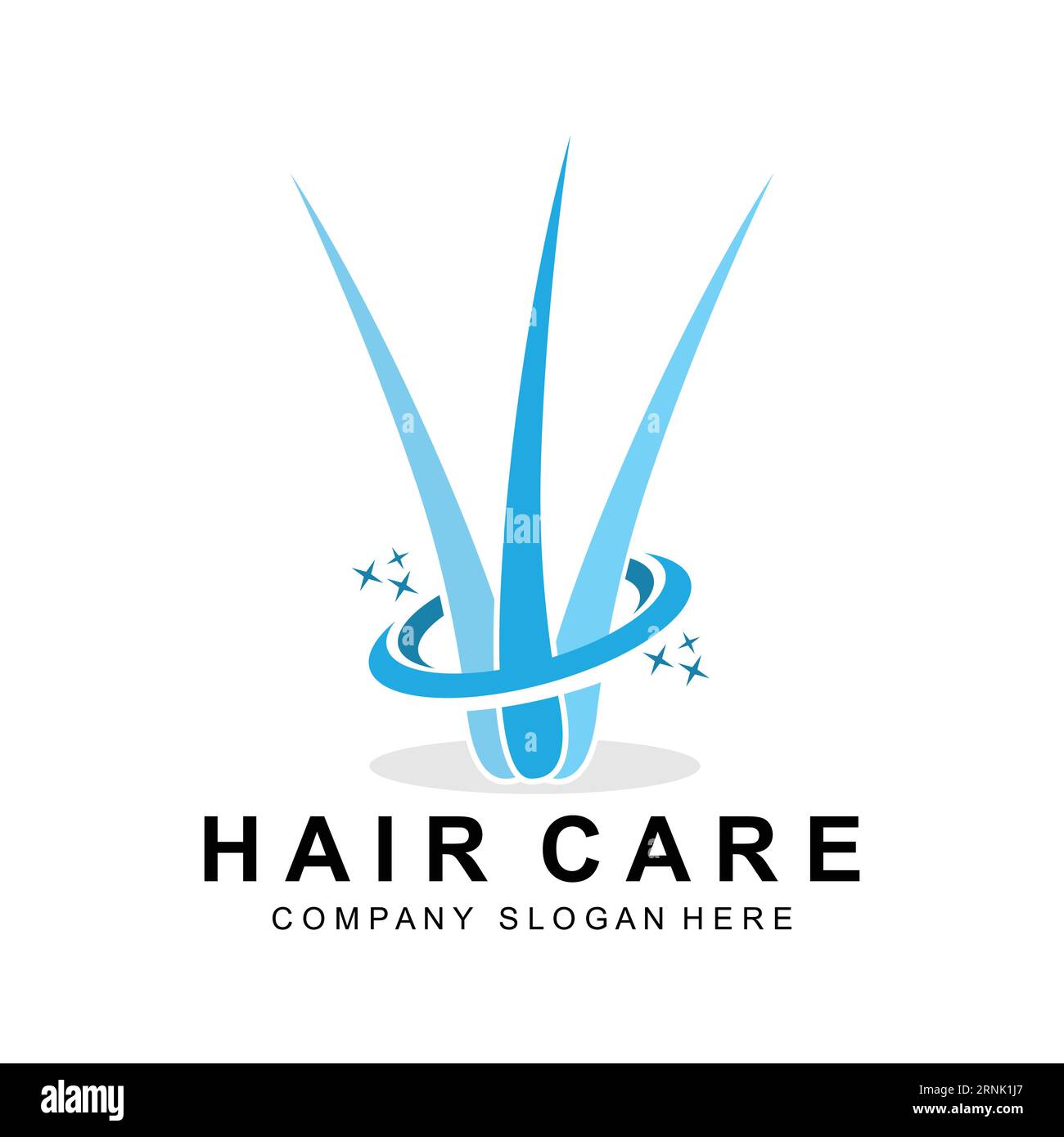 Hair Care Logo, Scalp Layer Design, Health Salon Brand Illustration ...