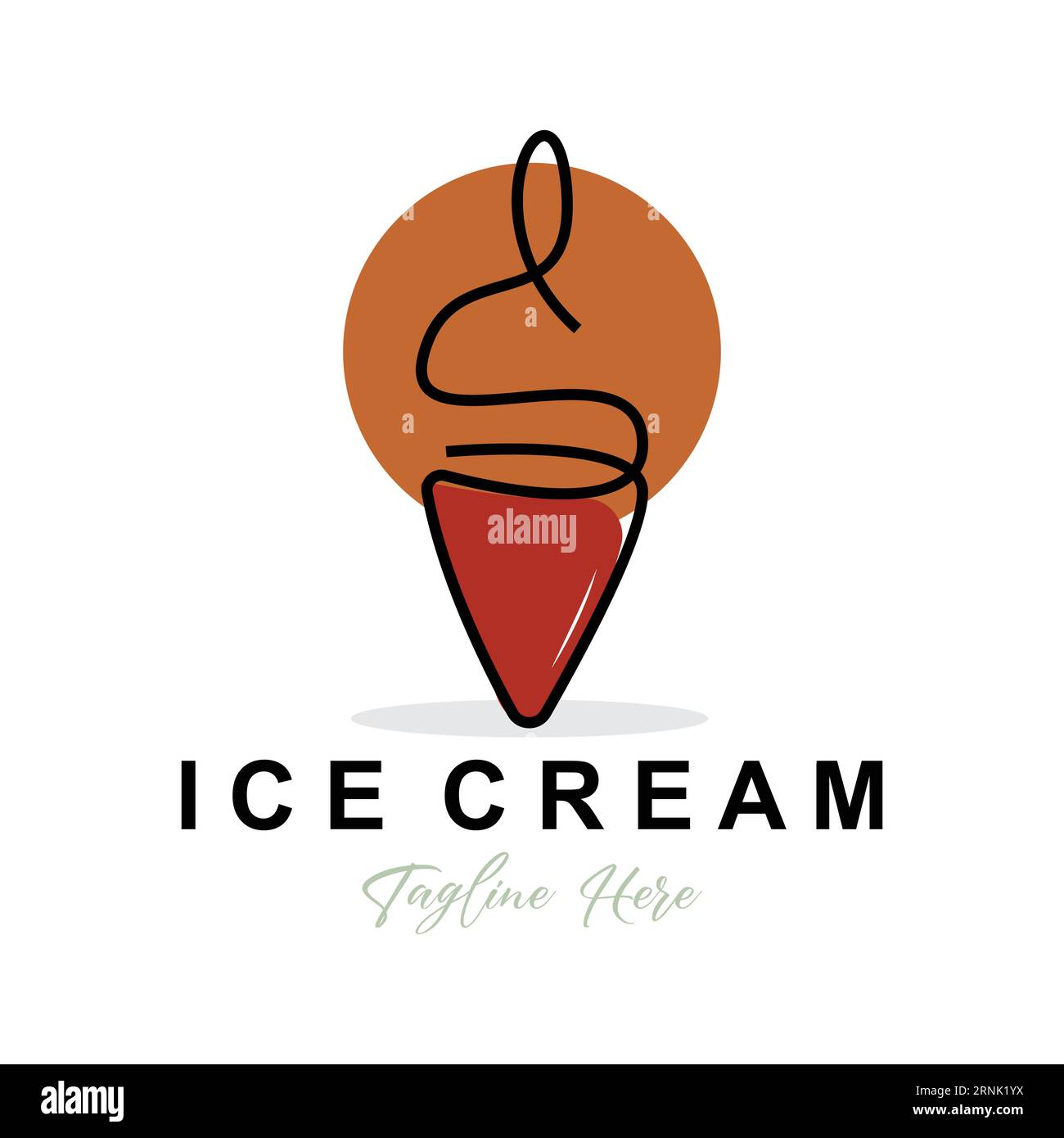 Frozen ice cream Stock Vector Images - Alamy
