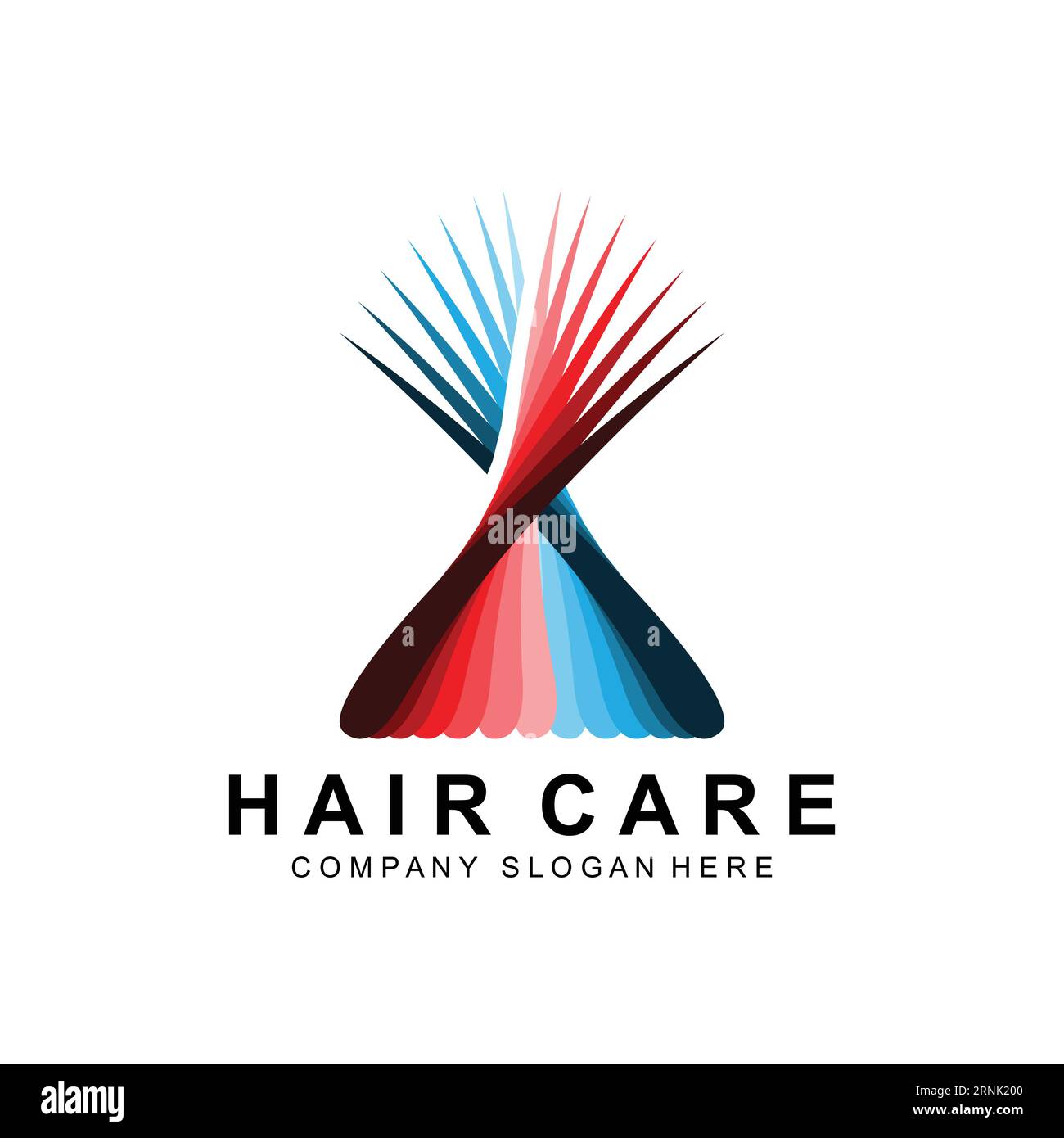 Hair Care Logo, Scalp Layer Design, Health Salon Brand Illustration ...