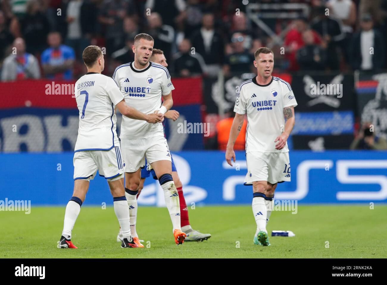 Kopenhaga, Denmark. 30th Aug, 2023. Players of FC Copenhagen celebrate ...