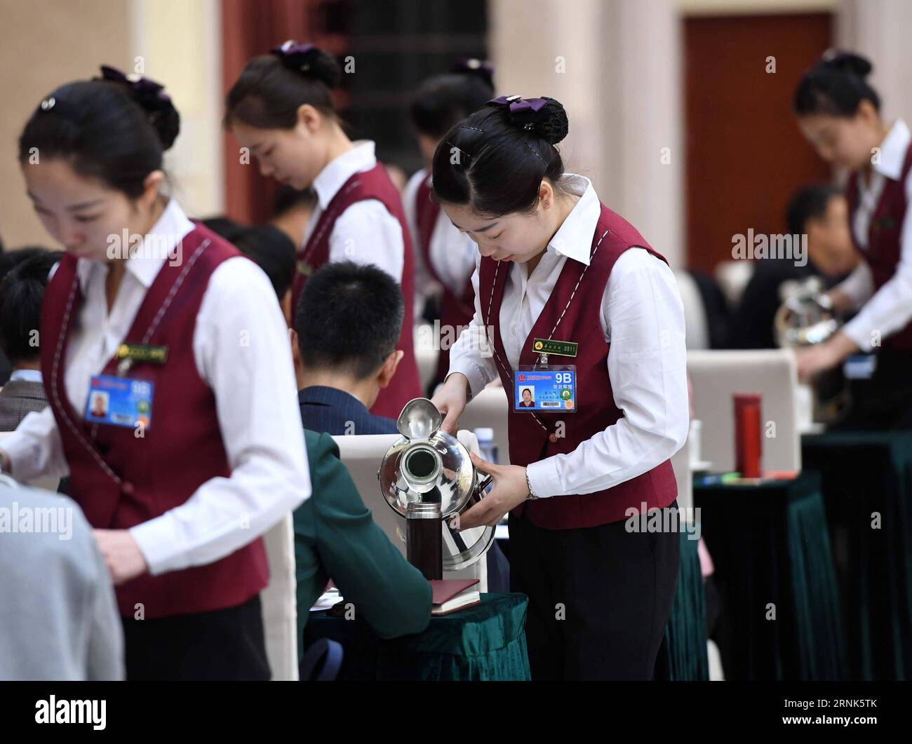 Female attendants hi-res stock photography and images - Alamy