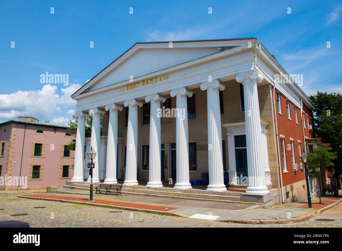 Double Bank Building on Water Street in New Bedford Whaling National ...