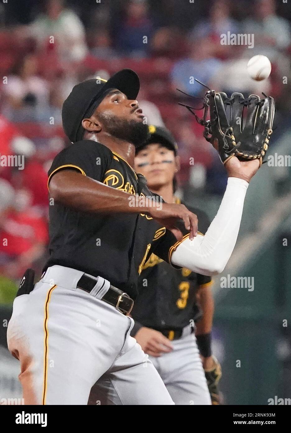 St. Louis, USA. 01st Sep, 2023. Pittsburgh Pirates Liover Peguero makes ...
