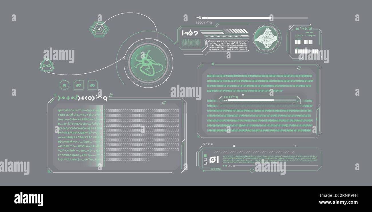 Sci-fi medical research program interface Stock Vector Image & Art - Alamy