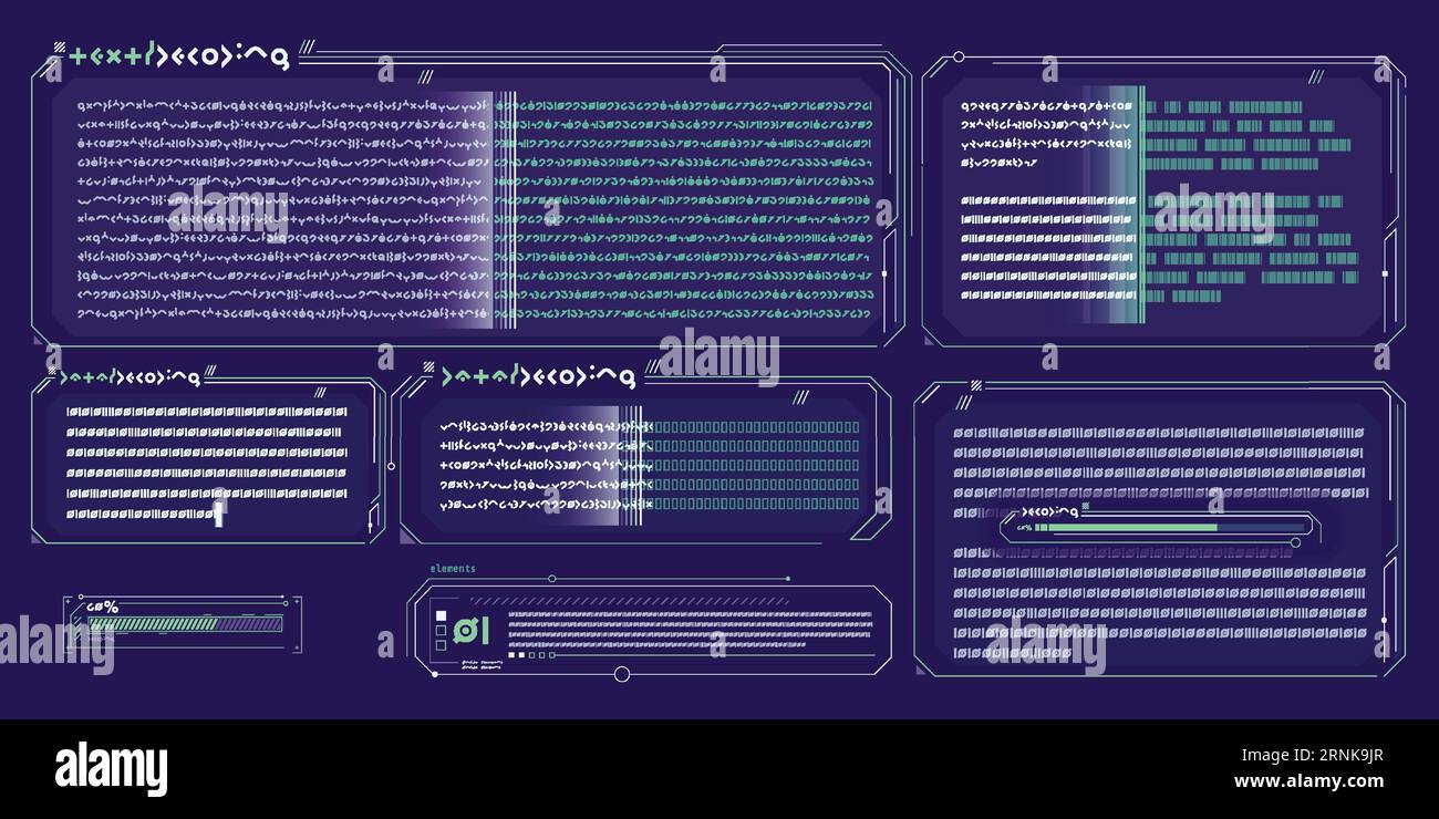 Infographic text vector elements for sci-fi interface Stock Vector ...