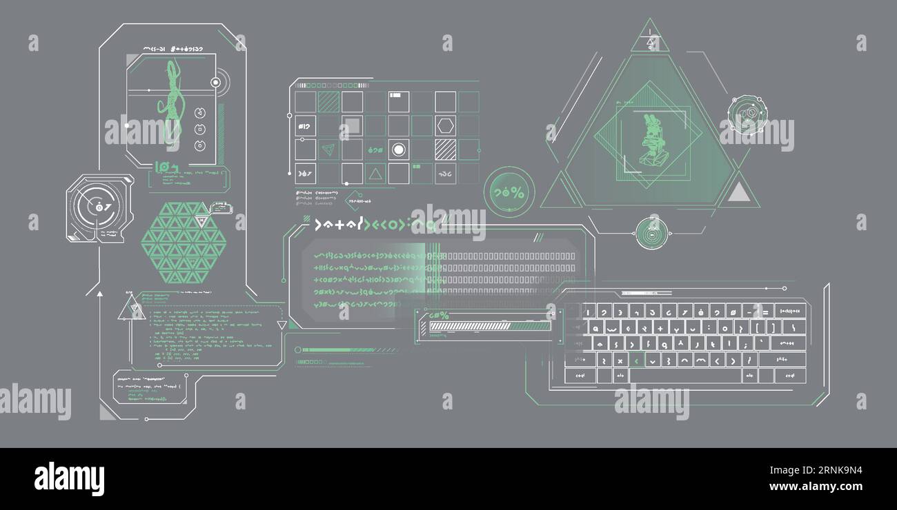 Dna data processing Stock Vector Images - Alamy