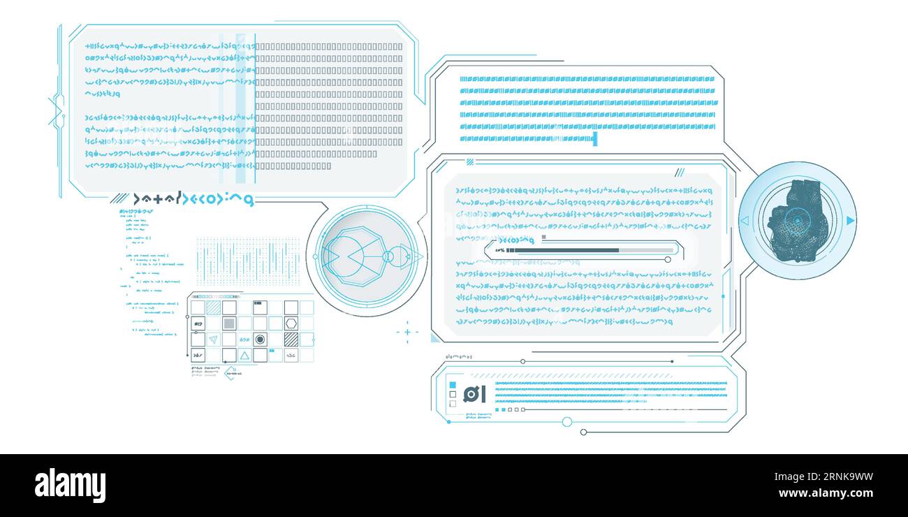 Exploration interface by sci-fi infographics Stock Vector Image & Art ...