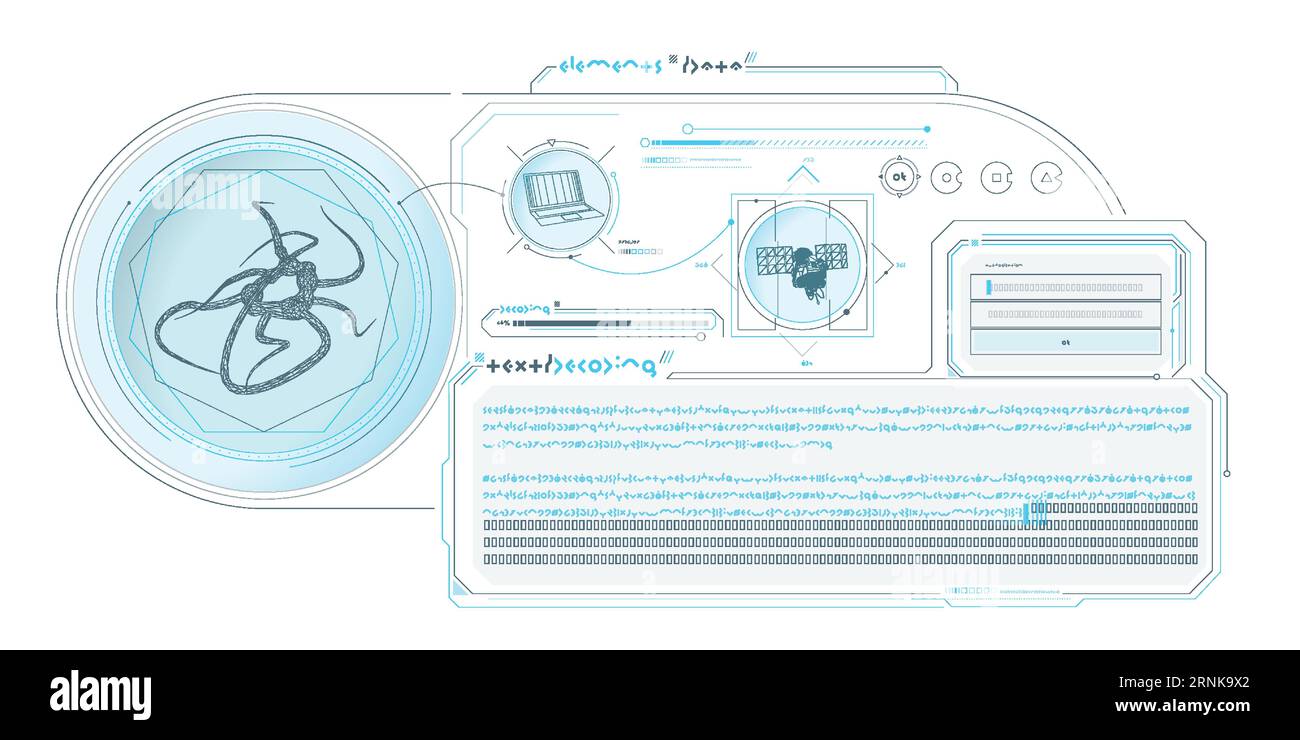 Gui hud ui futuristic Cut Out Stock Images & Pictures - Alamy