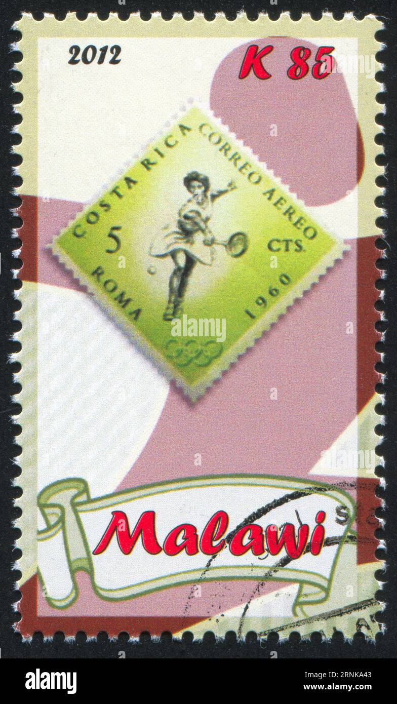 Tennis vintage postage stamp hi-res stock photography and images - Alamy