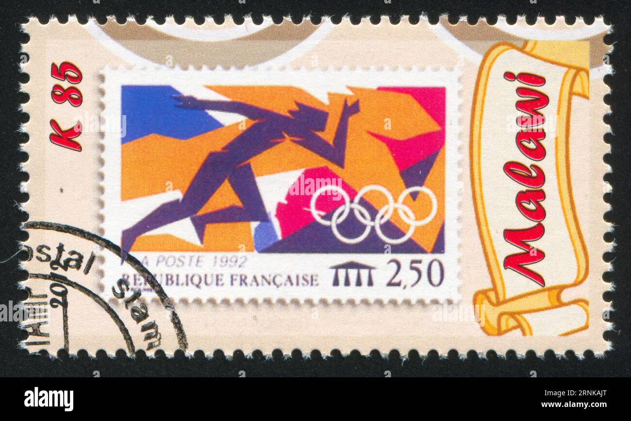 Old track and field stamp hi-res stock photography and images - Alamy