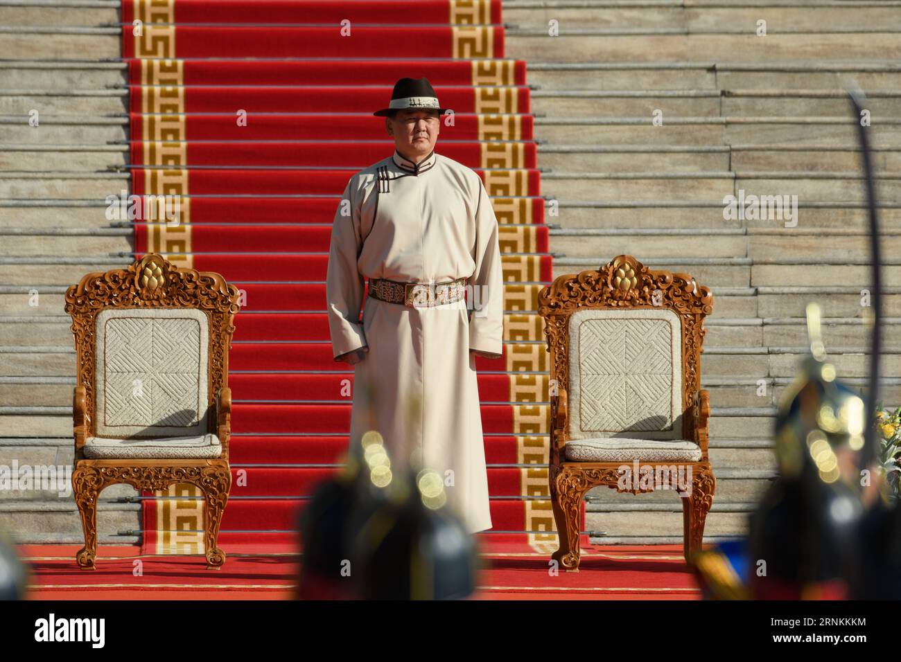 Ulaanbaatar, Mongolia. 2nd Sep 2023. President Khurelsukh Ukhnaa ...