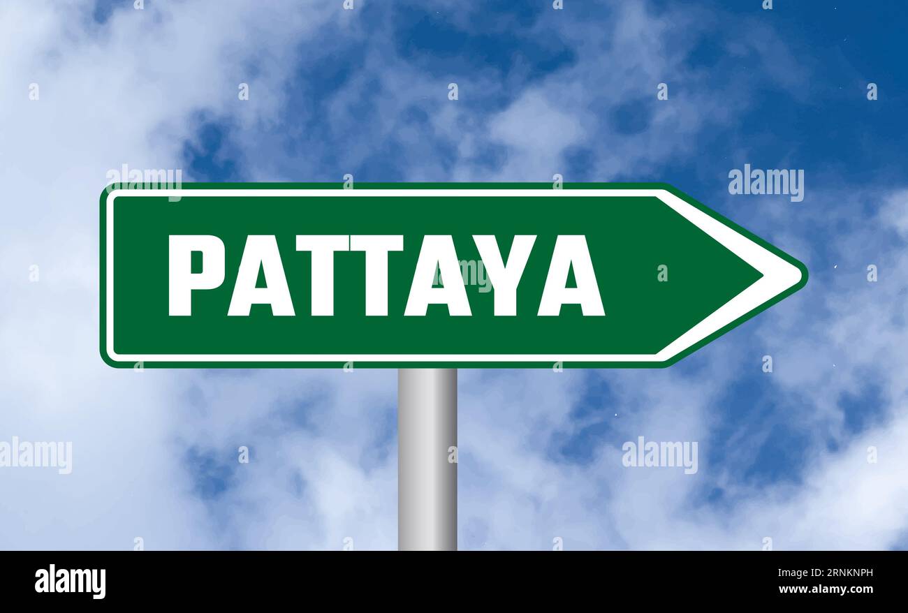 Pattaya road sign on hi-res stock photography and images - Alamy