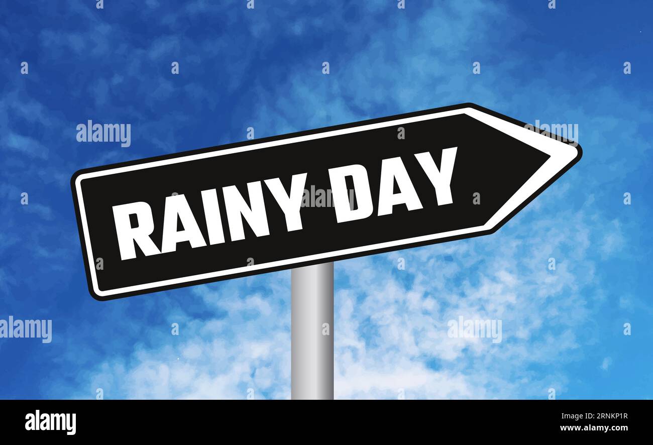 Rainy day road sign hi-res stock photography and images - Alamy