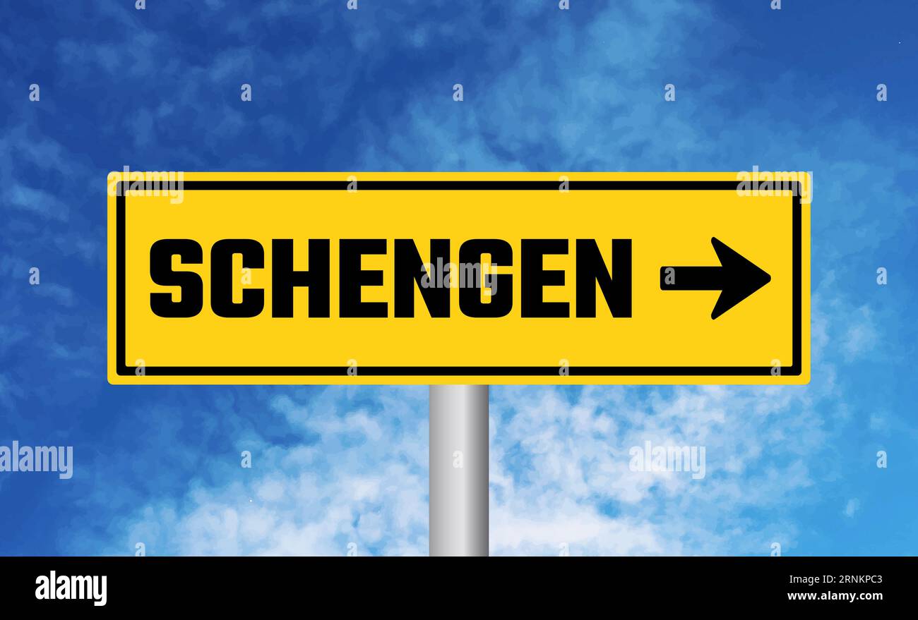 Schengen road sign hi-res stock photography and images - Alamy