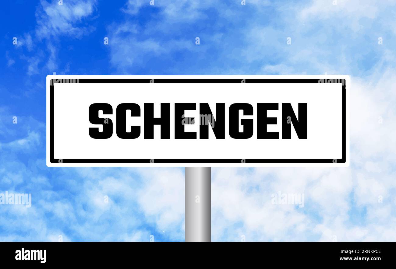 Schengen road sign hi-res stock photography and images - Alamy